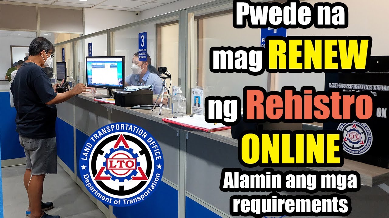 Renew ng Rehistro ng motor o sasakyan pwede na online ayon sa LTO ...