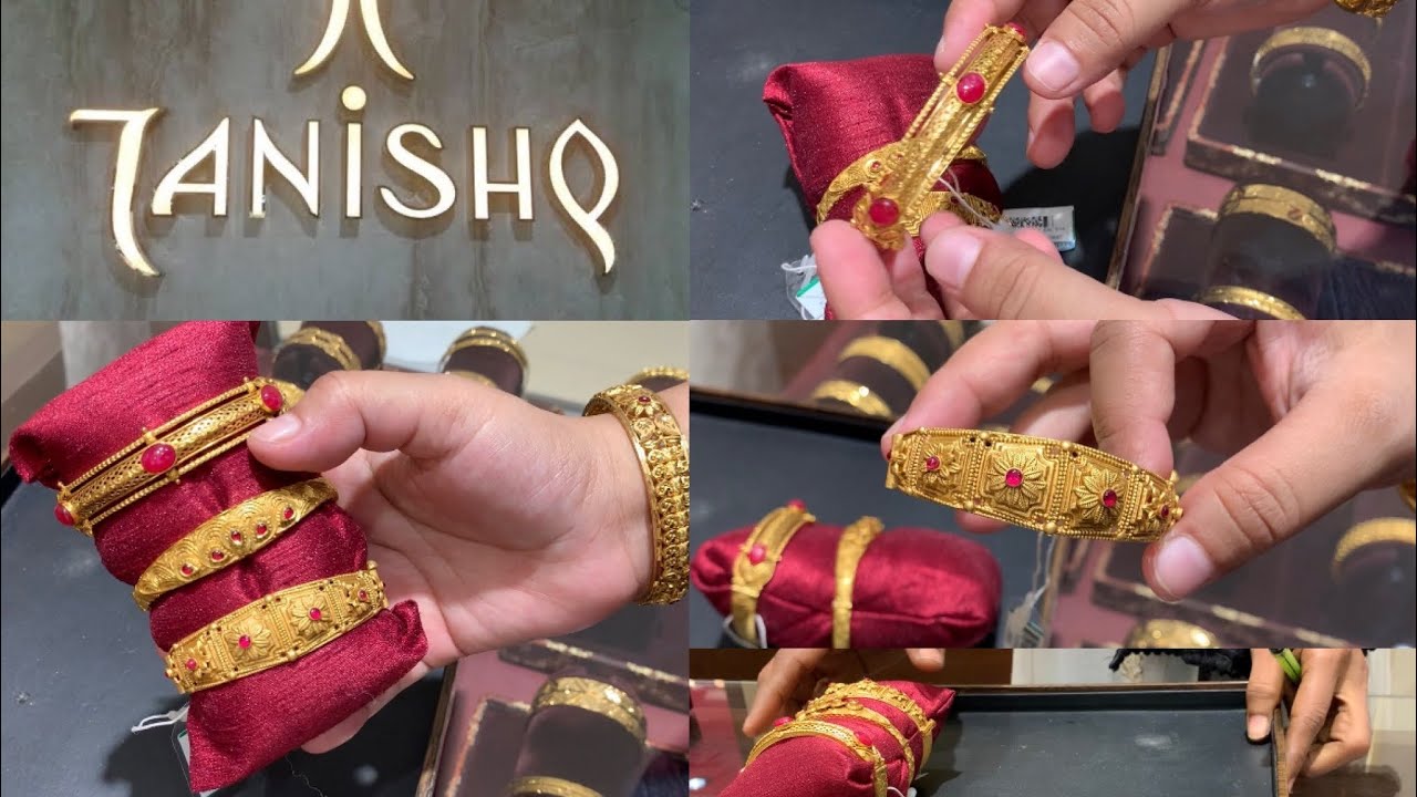 22carat tanishq utsaah gold bangle and bracelet with weight and price ...