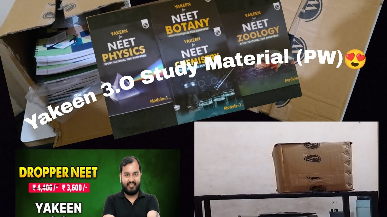 PW Yakeen 3.0 Study Material (Modules) for Neet Droppers - YouTube