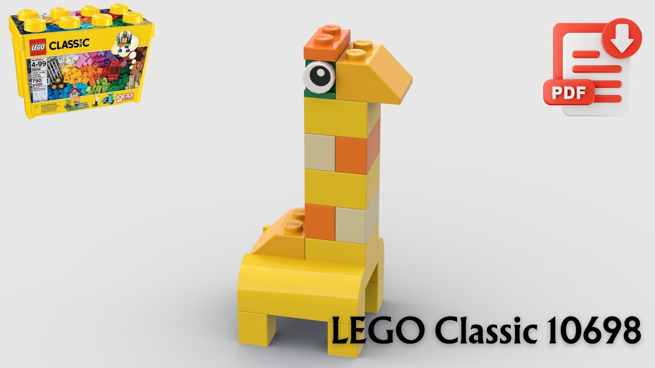 Lego classic 10698 giraffe Alternative build tutorial - YouTube
