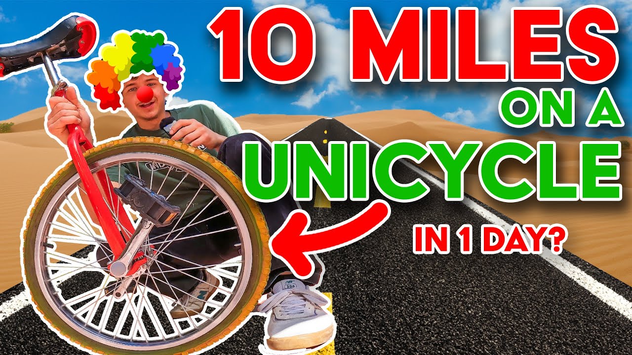 Learning to UNICYCLE in 1 DAY, then RIDING 10 MILES - YouTube
