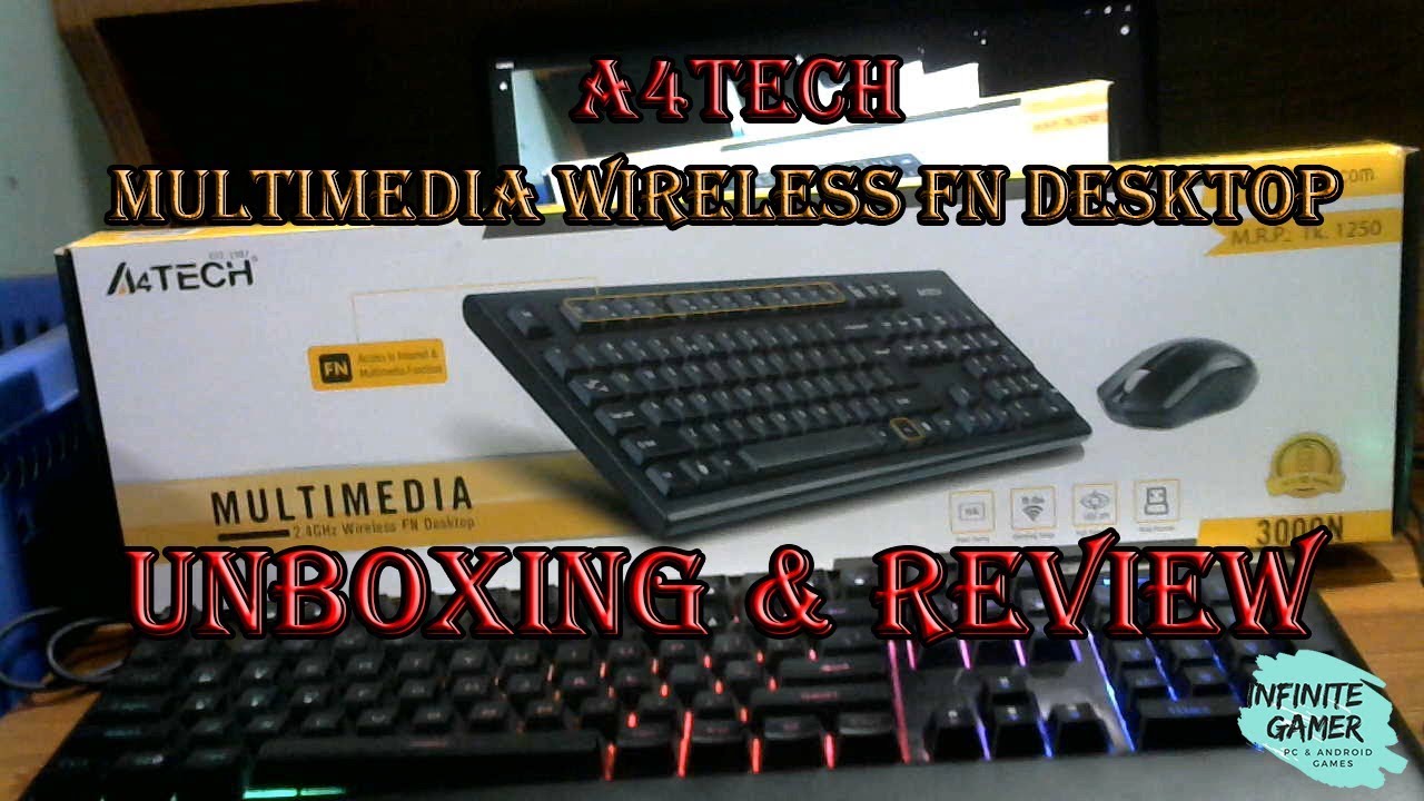 (Unboxing & Review ) A4TECH Wireless Keyboard & Mouse Combo - YouTube