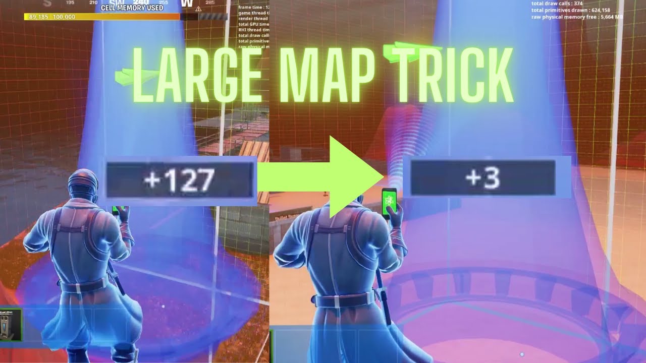 Save Memory in Fortnite Creative Large Maps (Distance Trick) - YouTube