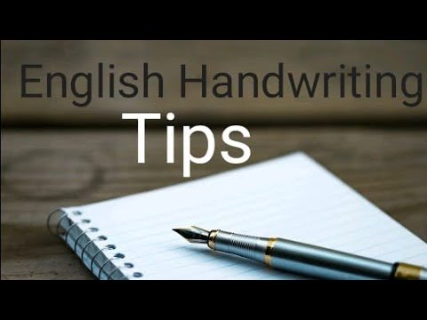 English Handwriting tips, English hand writing practice and skill ...