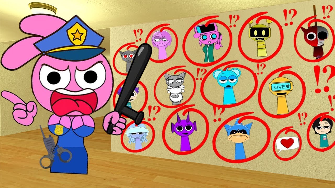 Sprunki Police SUS Pinki wants me to bring her All Babies Sprunki ...