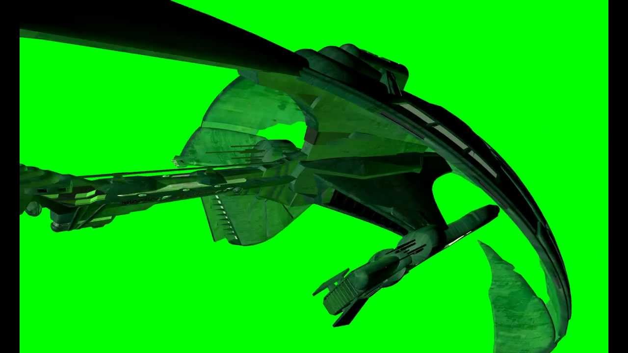 Free Star Trek Romulan Fighter on green screen animated HD - YouTube