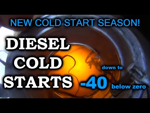[SEASON 4] Diesel cold start compilation. -40 below. Холодный запуск дизель в мороз подборка ...