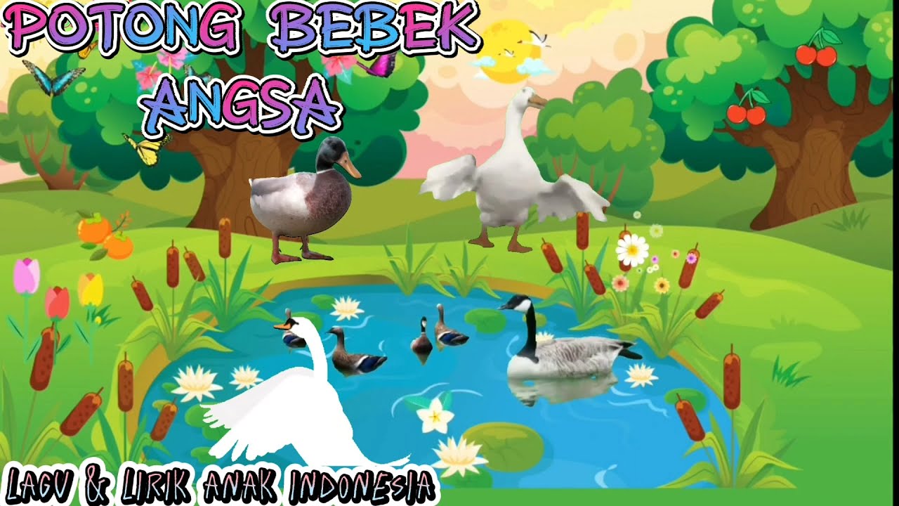 POTONG BEBEK ANGSA💞ANIMASI BEBEK DAN ANGSA LUCU💕LAGU ANAK POPULER ...