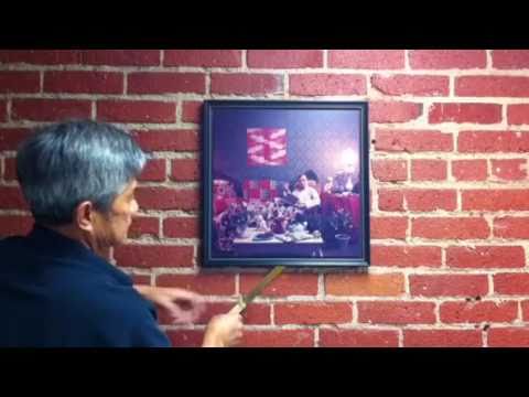 Security picture frame installation - YouTube