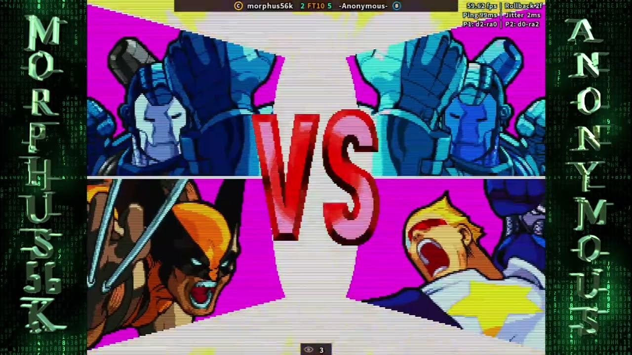 MvC1: Morphus56K Vs -Anonymous- Battle 2 - FT20 - YouTube