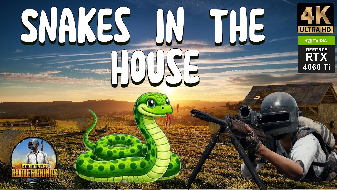 Snakes in the House| Pubg Mobile| 4k Gameplay| RTX4060TI - YouTube