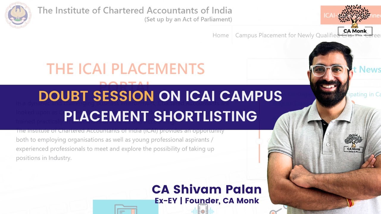 Doubt Solving Session for ICAI Campus Placement for Nov 23 Students ...
