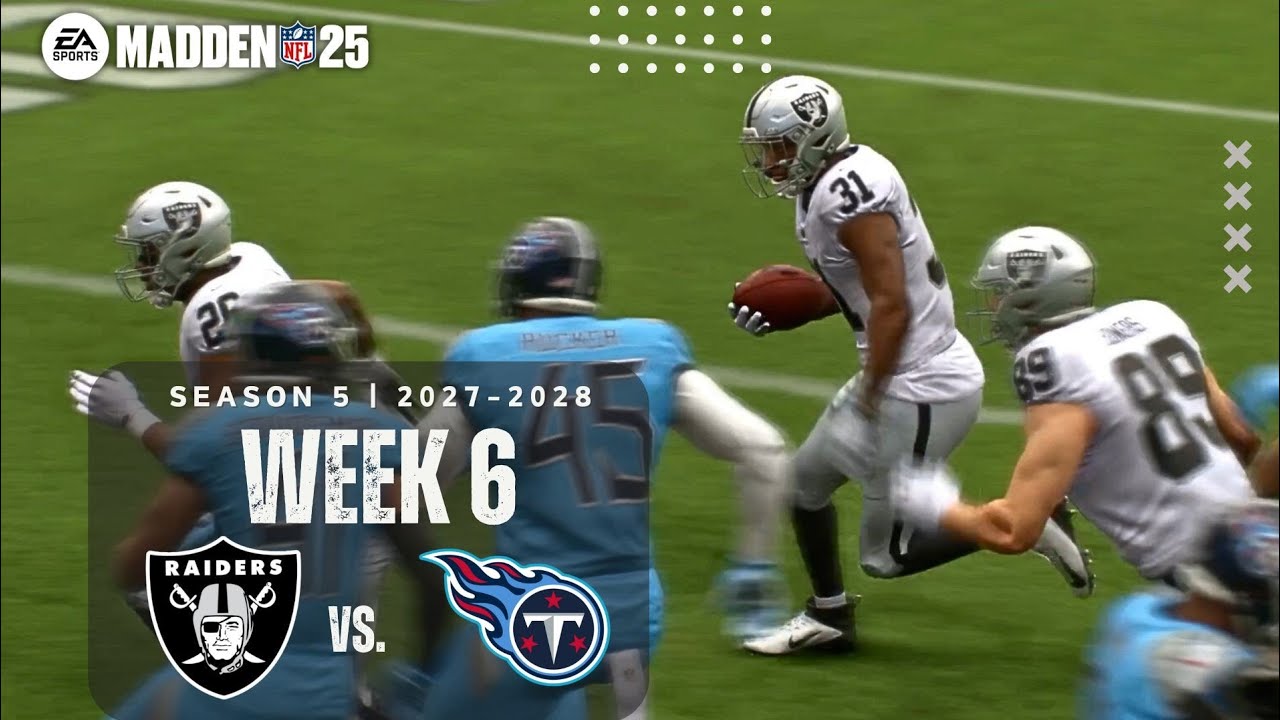 A HUGE INJURY Threatens Our Season! | Madden 25 Raiders Franchise S5w6 ...