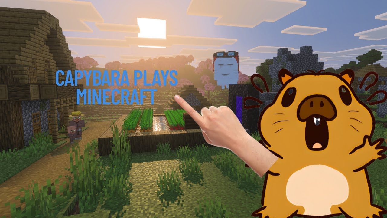 Capybara plays MINECRAFT!!!💯 (dont play Minecraft like me) - YouTube