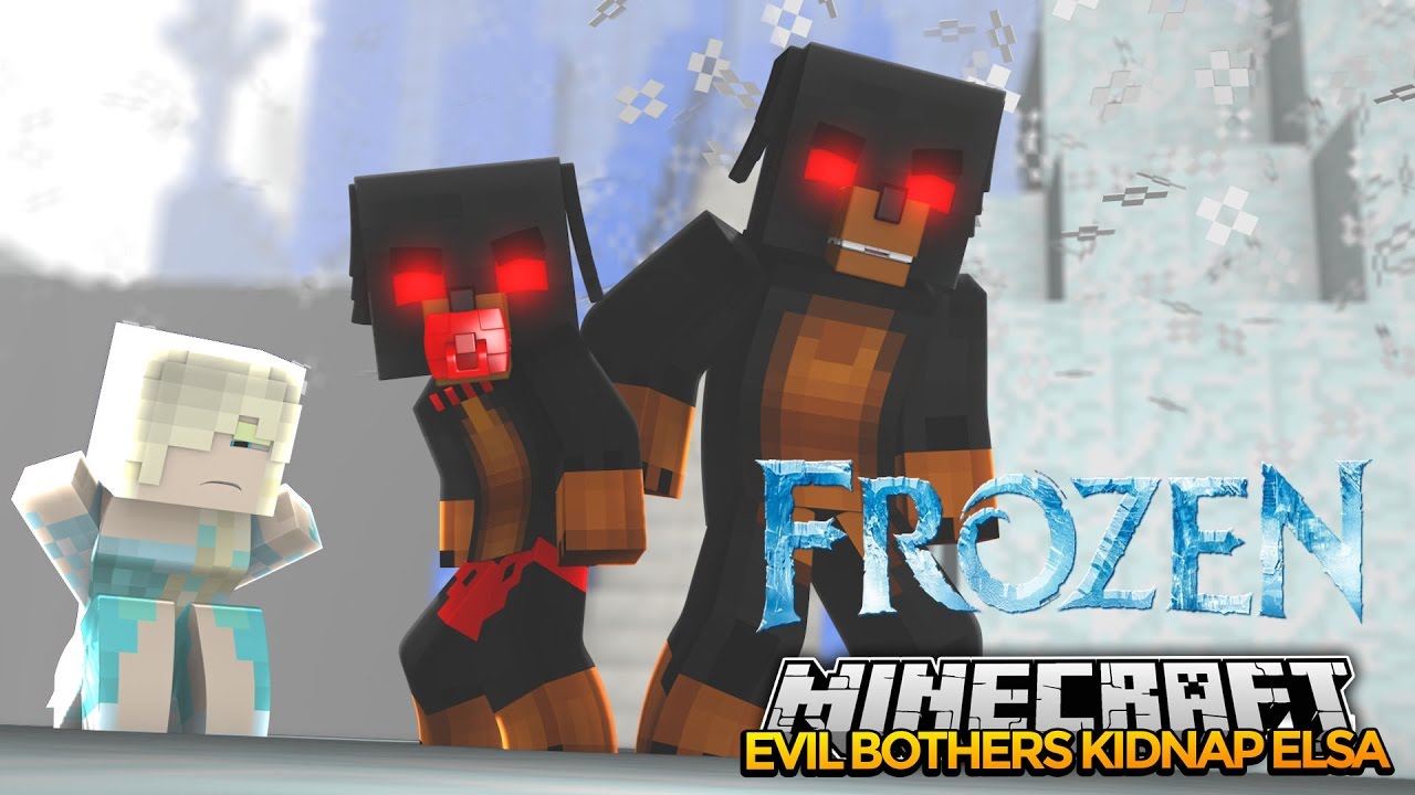 Minecraft Nightmares - EVIL BROTHERS KIDNAP THE ICE QUEEN - Evil Baby ...