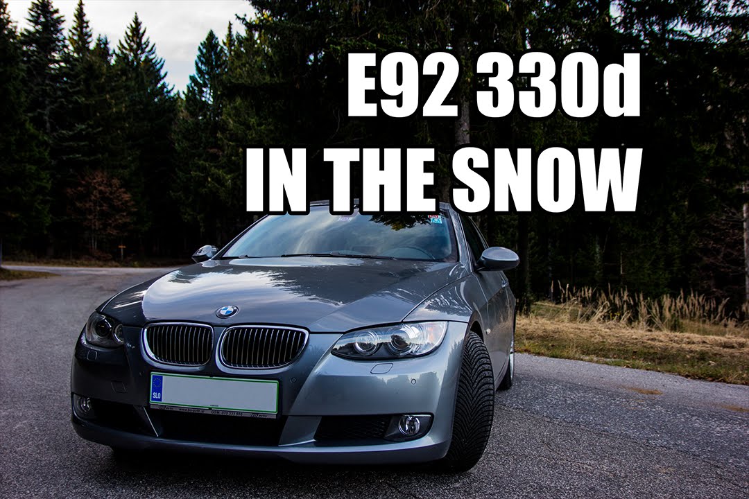 BMW E92 330d in the snow - YouTube