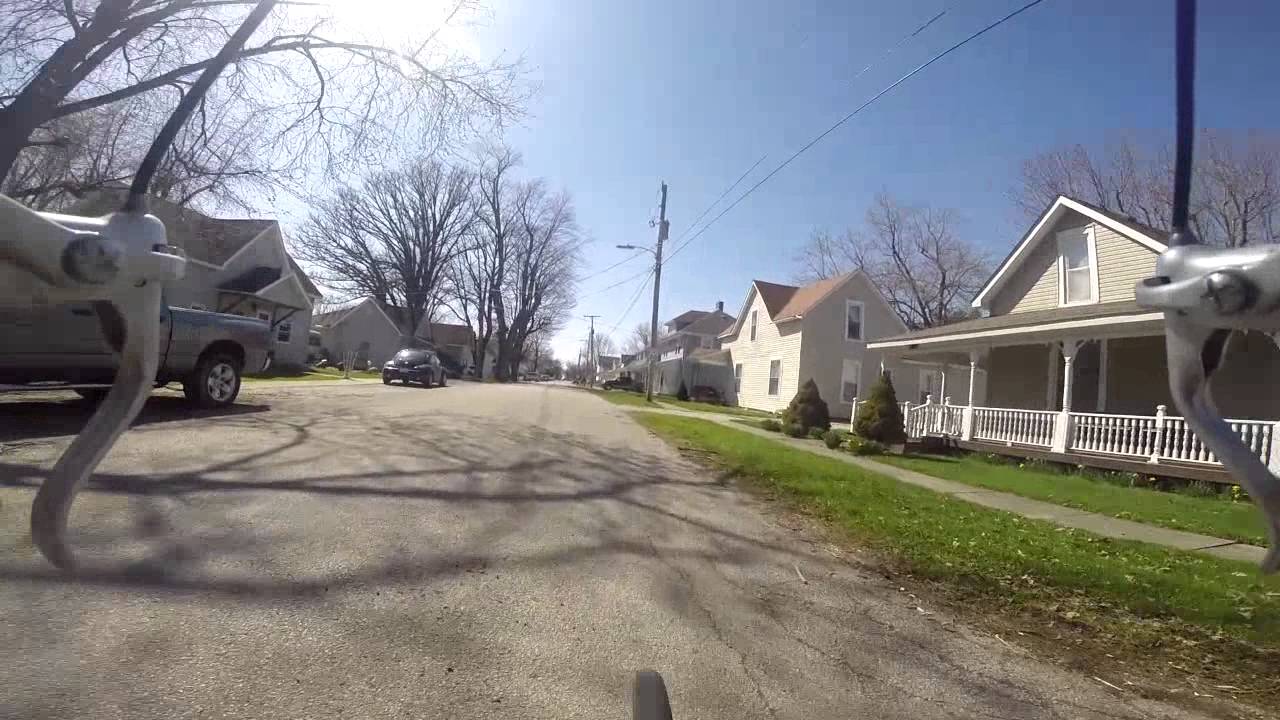 Biking around a Podunk Town: Go Pro Hero 3+ footage - YouTube