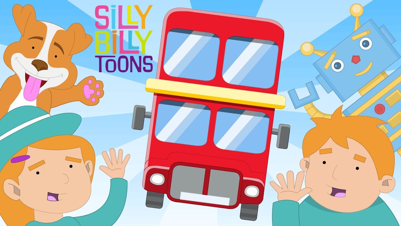 The Wheels on the Bus | Silly Billy Toons | Silly Nursery Rhyme for ...
