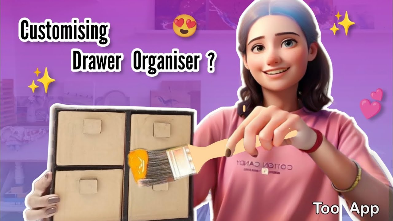 Painting On Drawer Organiser 😱 @BhanuSoniArts - YouTube