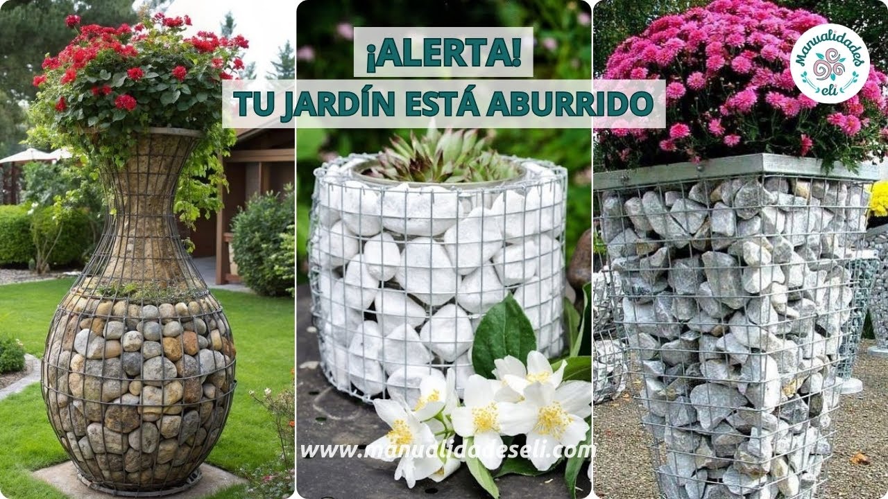 ¡Se Acabaron Los Jardines Feos! Usa Una Jardinera De Gaviones Y Verás ...
