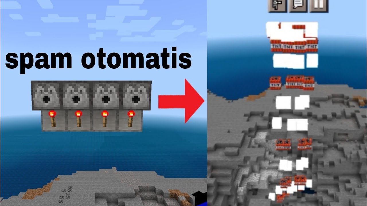 make automatic tnt spam tool in Minecraft - YouTube