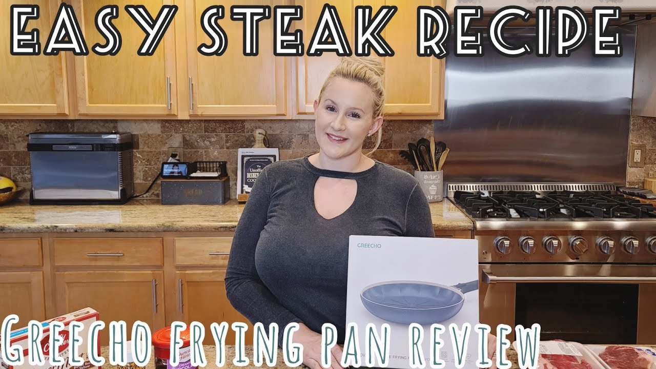 HOW TO COOK STEAK ON THE STOVETOP | GREECHO FRYING PAN REVIEW - YouTube