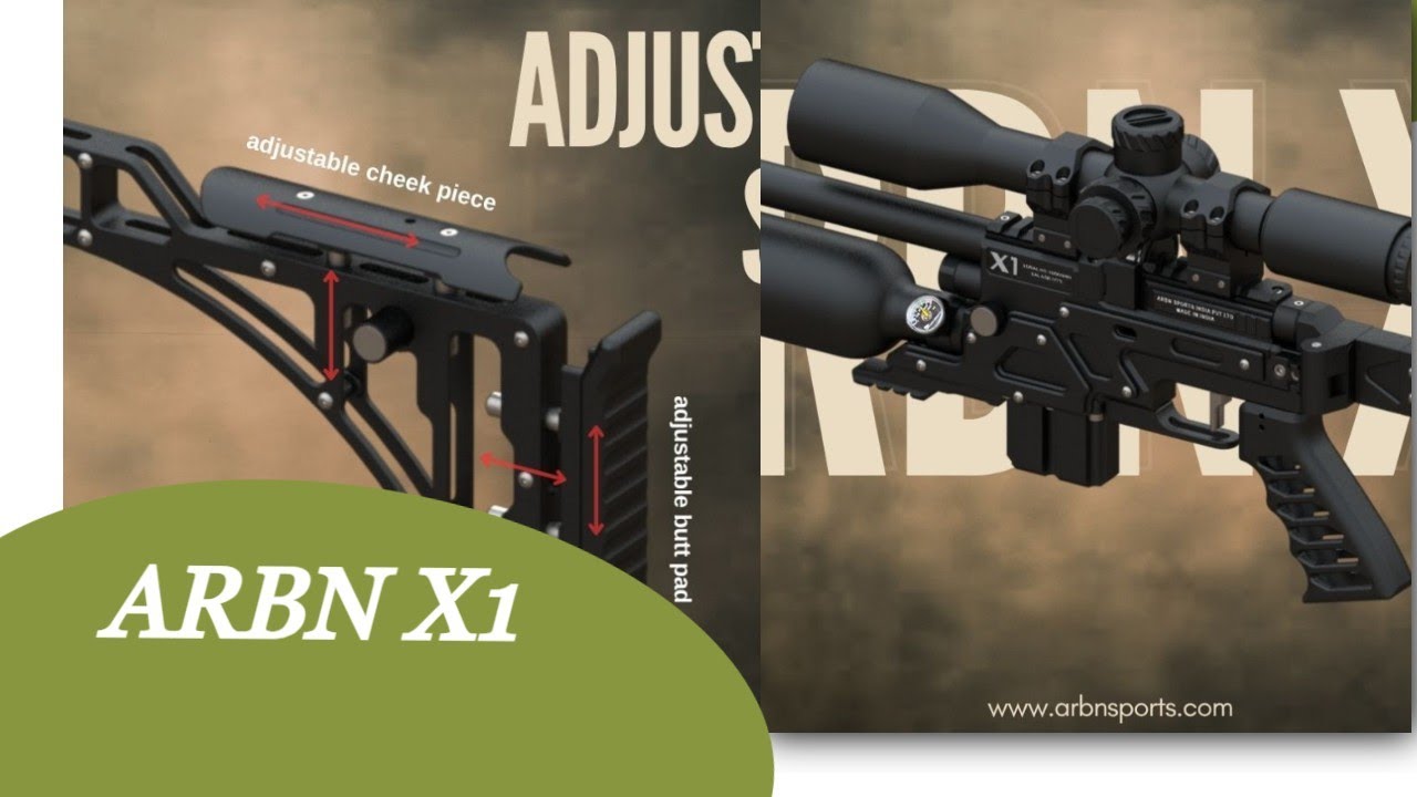 How to adjust Stock for ARBN X1 Rifle - YouTube