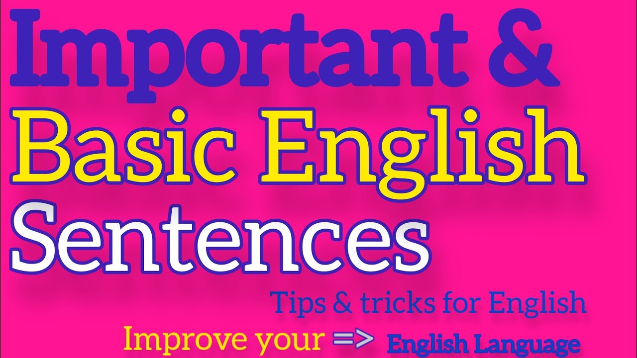 Basic English Sentences for Effective Communication | Everyday ...