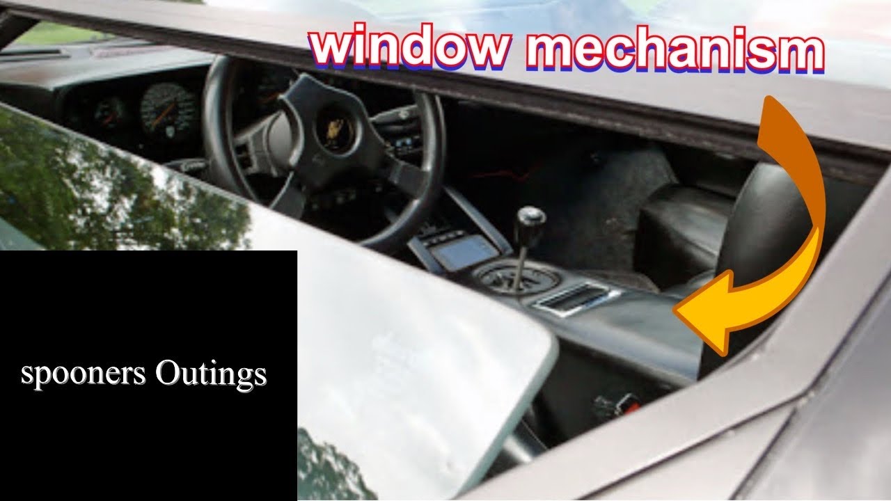 Countach window mechanism - YouTube