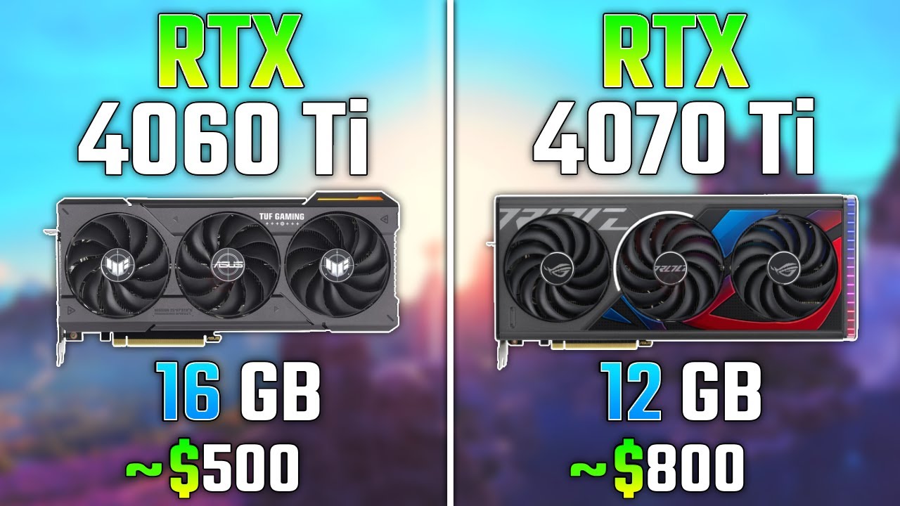 RTX 4060 Ti vs RTX 4070 Ti | Test in 7 Games - YouTube
