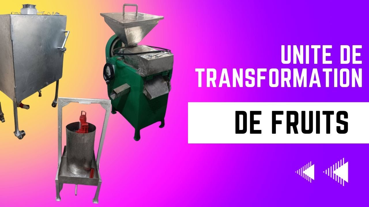 Unité de transformation de fruits - YouTube