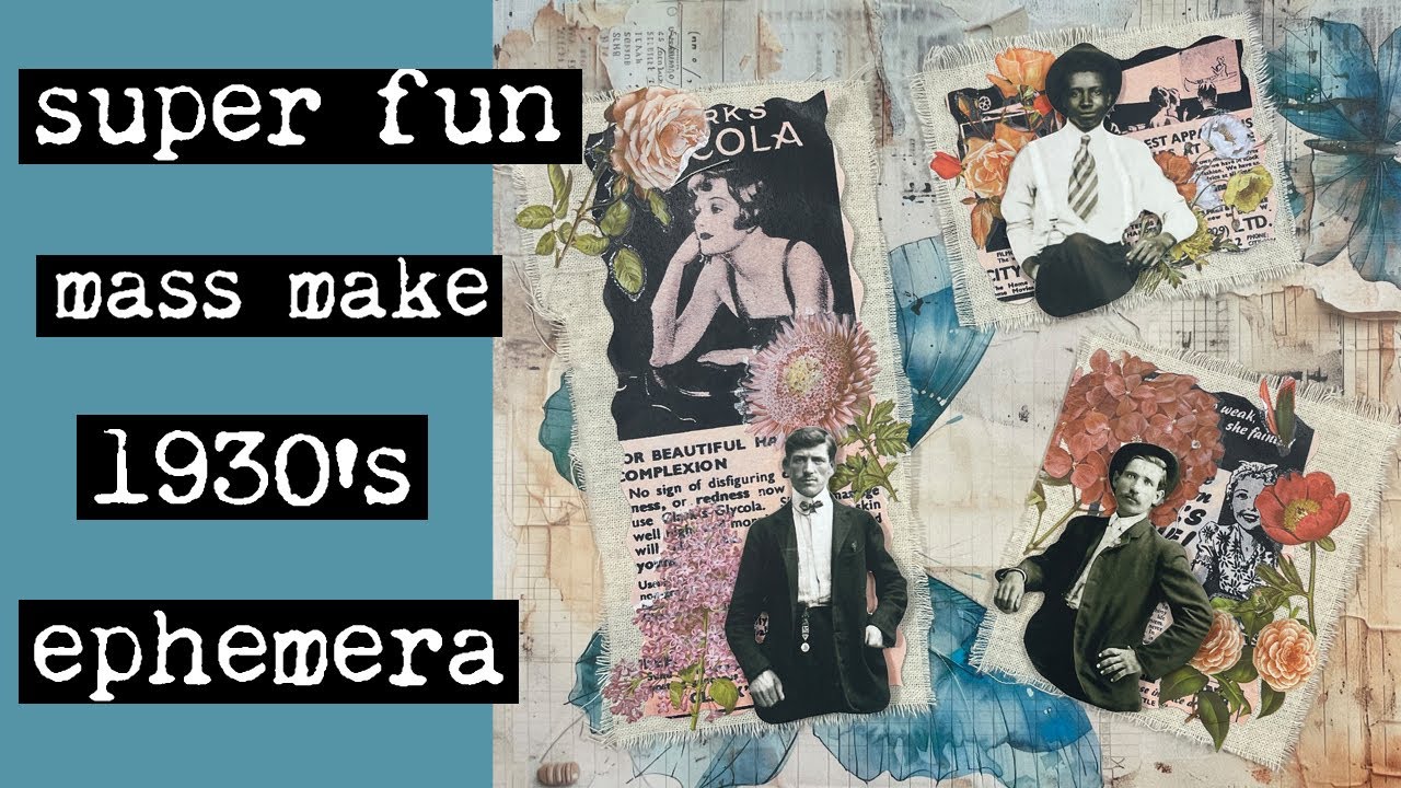 🌼Fun Mass Make Junk Journal Clusters Ephemera - YouTube