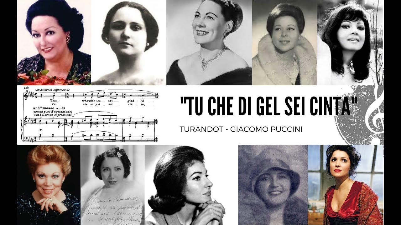 "Tu che di gel sei cinta" Callas, Netrebko, Caballe, Freni, Moffo ...