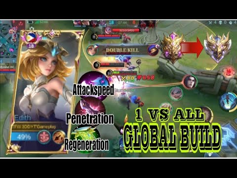 HYBRID FORM EDITH GLOBAL BUILD AND DAMAGE REGENERATION |EDITH GAMEPLAY ...