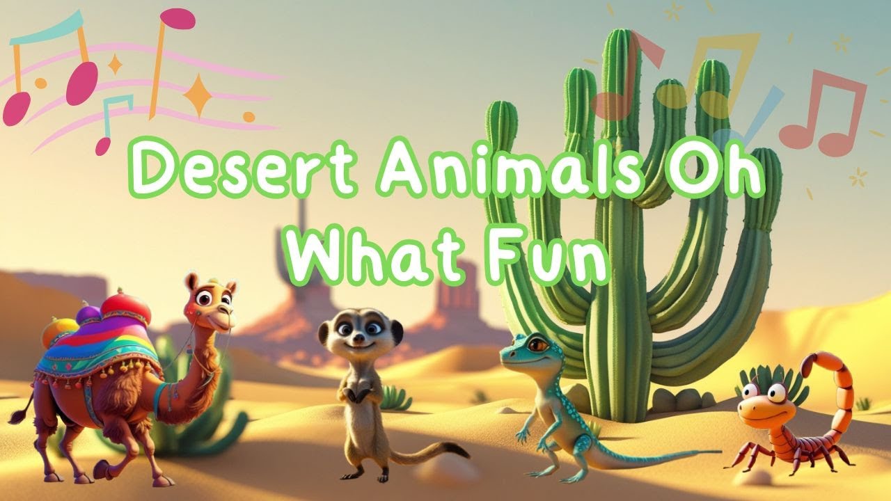 Desert Animals Oh What Fun 🎶 | Nursery Rhymes, Animal Song, Early ...
