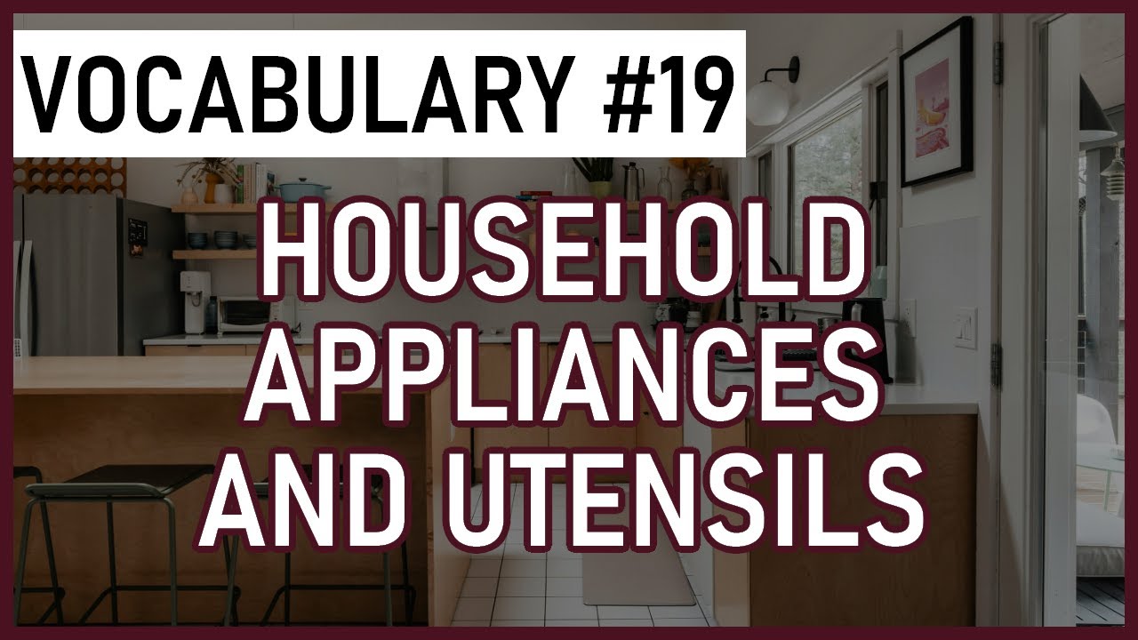 Learn Spanish Vocabulary #19 - Household Appliances and Utensils - YouTube