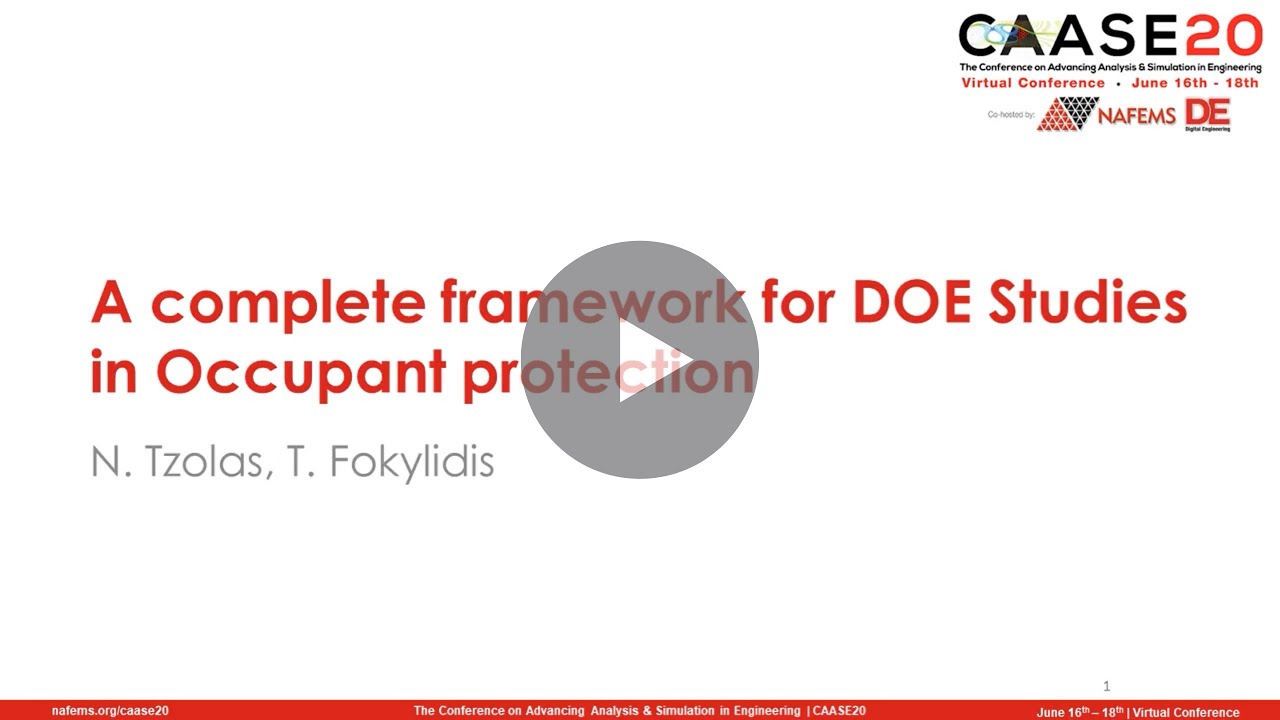 A complete framework for DOE Studies in Occupant protection - YouTube