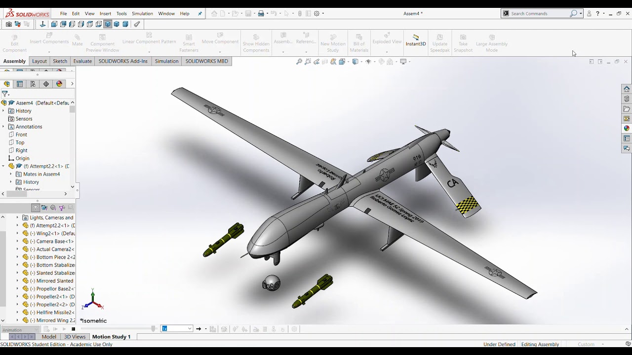 UCI MAE 52 Final Project - MQ-1 Predator - YouTube