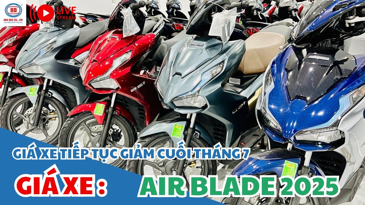 Cập nhật giá xe Air blade 2025 ( Ab2025 ) tại xe máy hoà đức sóc trăng ...