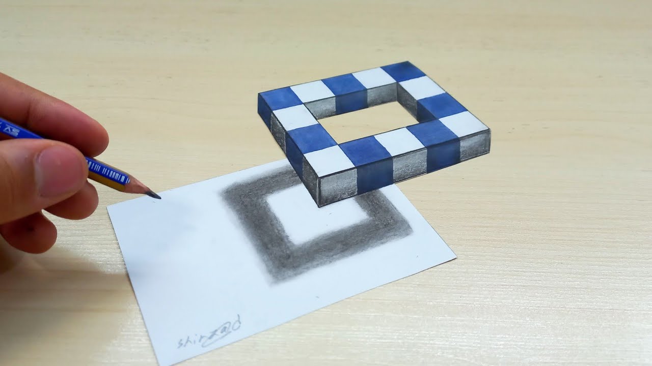 3D impossible shapes drawing on Paper _ Easy drawing for beginners ...