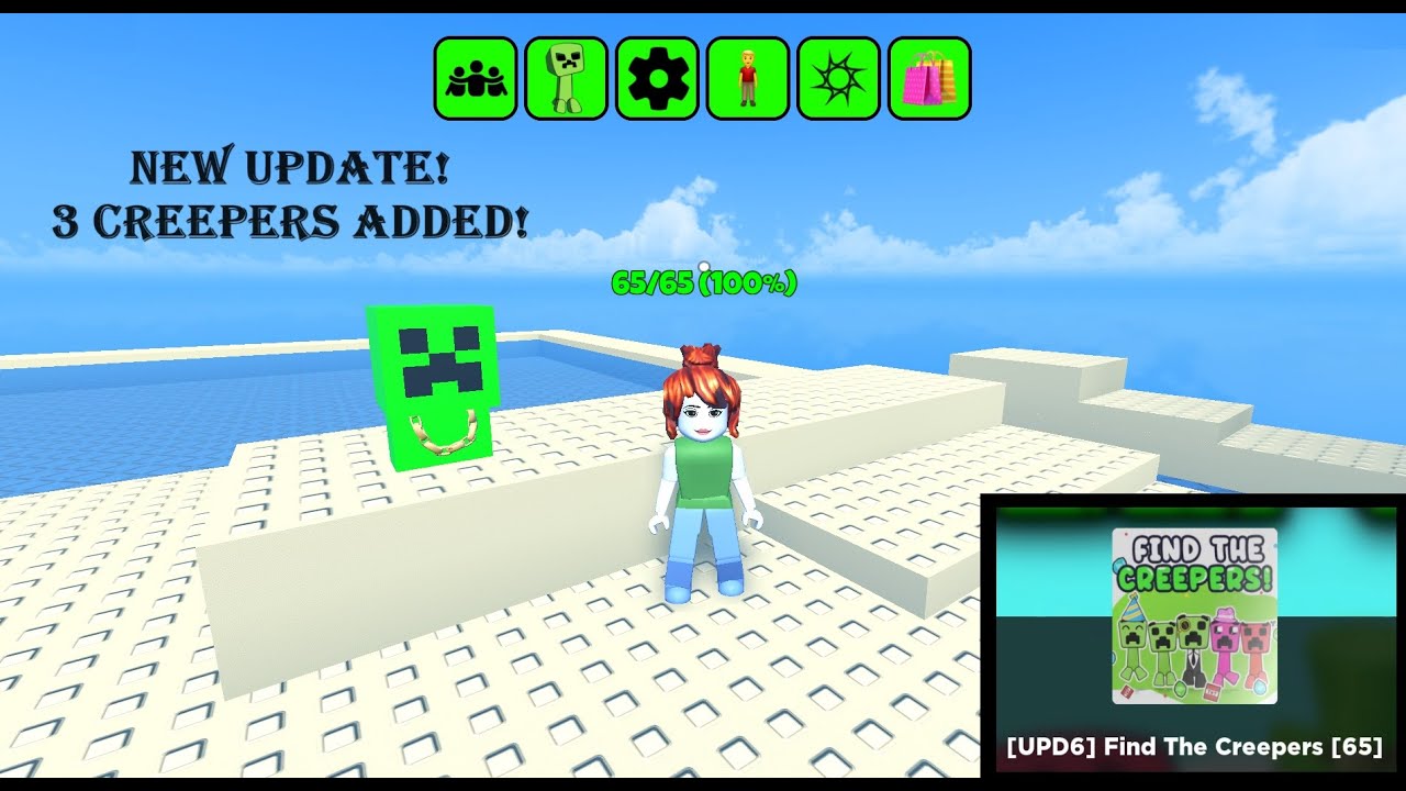 NEW Update! How to find New Creepers - "Find The Creepers" (65) Roblox ...