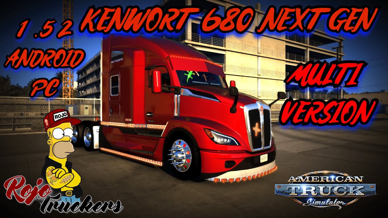 KENWORTH 680 NEXT GEN ATS MODS MAS MULTI VERSION EL ROJO TRUCKERS ...