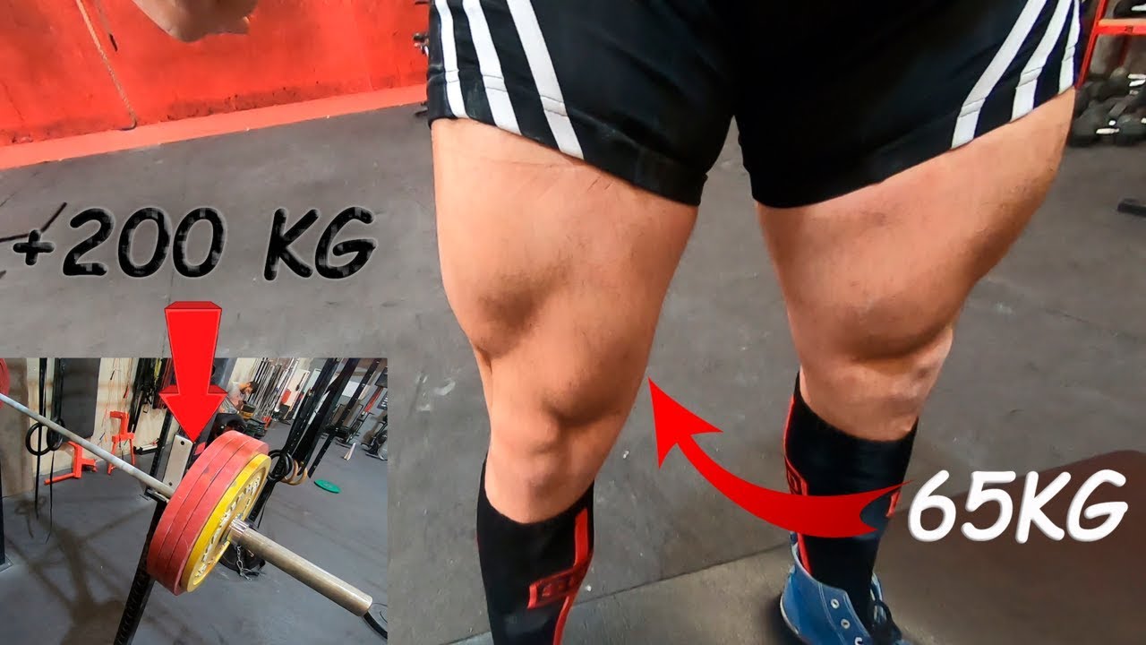 PESA 65 KG y LEVANTA +200 KG en SENTADILLA **INCREIBLE** - YouTube