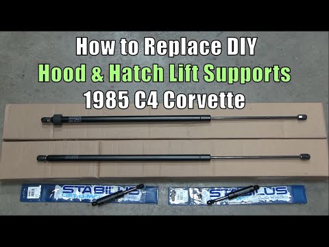 How to Replace Rear Hatch Shocks & Hood Lift Supports - 1985 C4 ...
