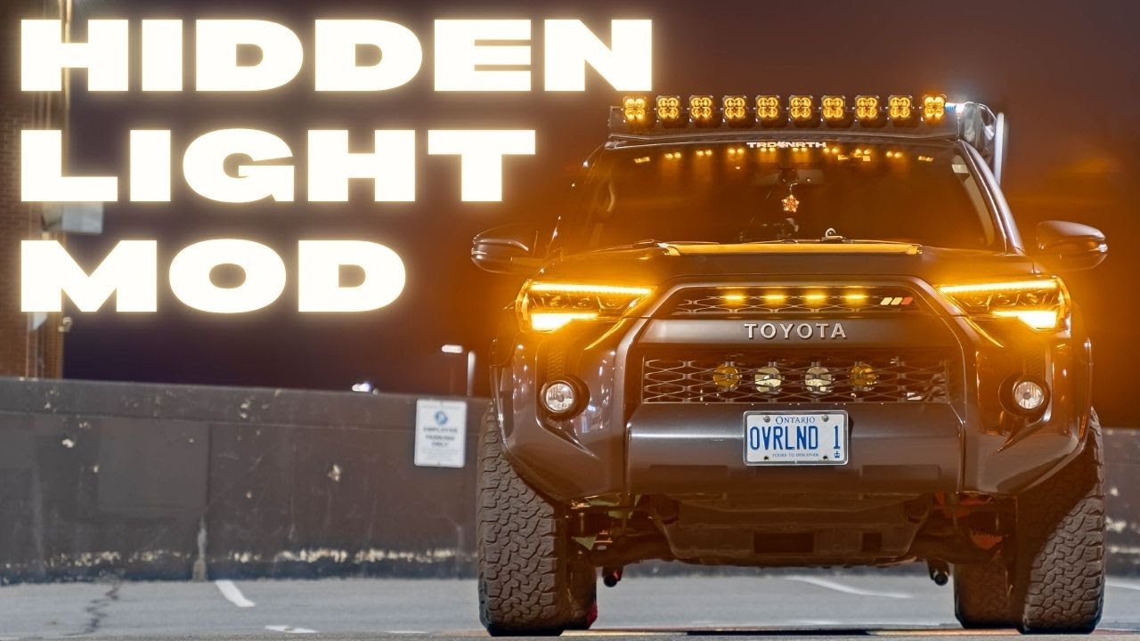 Stealth Grille Light Setup for Toyota 5th Gen 4Runner - YouTube