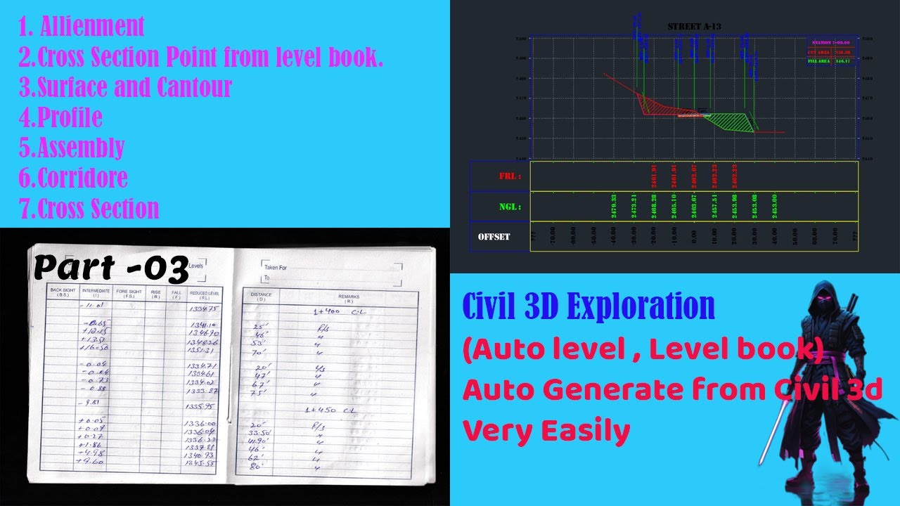 Auto Cad Civil 3D Cross Section: Expert Techniques Unveiled - YouTube
