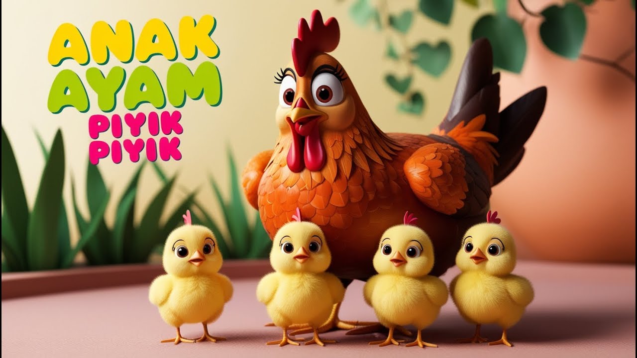 ANAK AYAM PIYIK PIYIK | 5 BEBEK KECIL BERMAIN | CIT CIT CUIT | SUARA ...