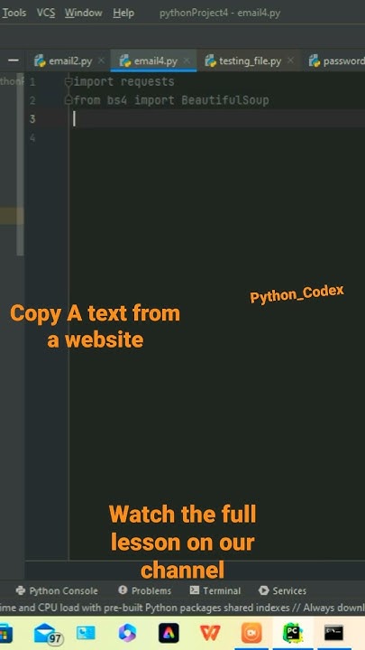 Copy A Text From A website #coderslife #coder #computercode #science #programmer #learnpython # ...