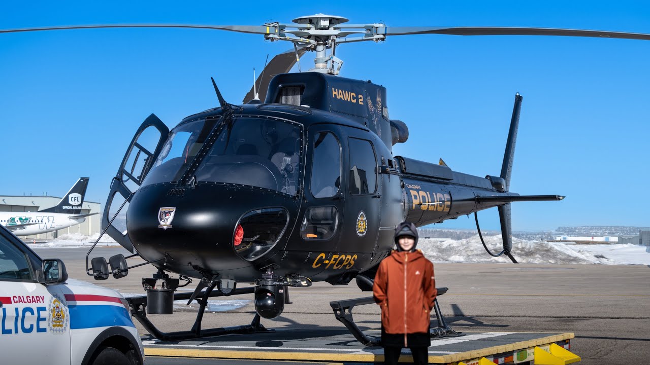 HAWC 2 Startup & Departure From YYC! Calgary Police H125 | Calgary Intl ...