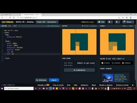 2021 02 27 09 53 43 CSS battle #4 Display target #23 (Boxception) - YouTube